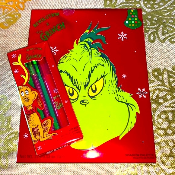 Revolution | Makeup | Newthe Grinch Shadow Pallet Lip Duo | Poshmark